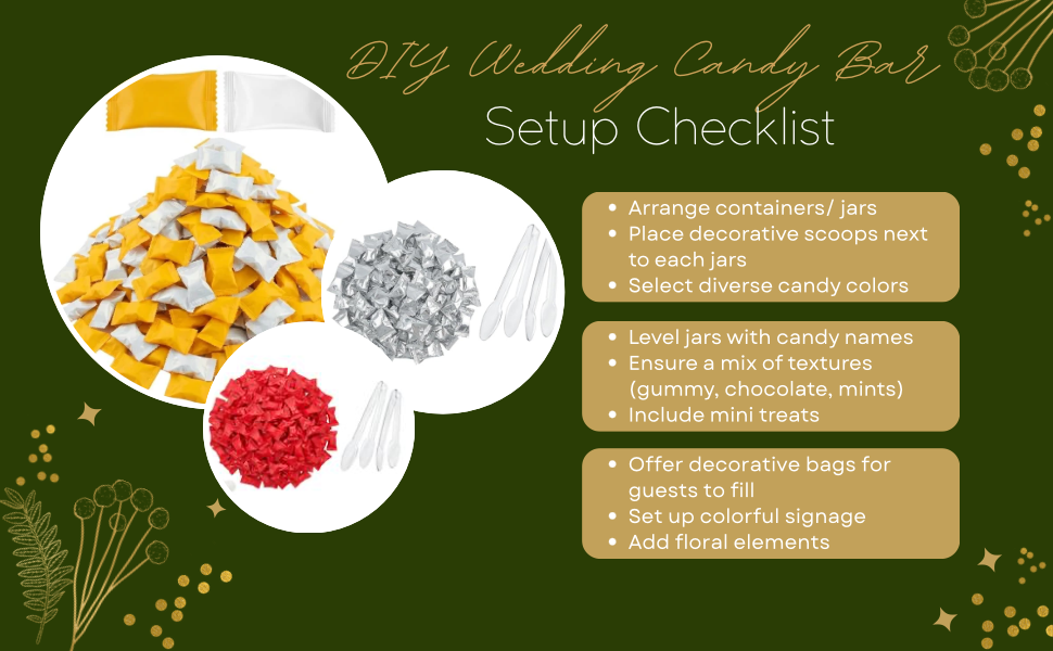 DIY Wedding Candy Bar Setup Checklist – Tree Treasures