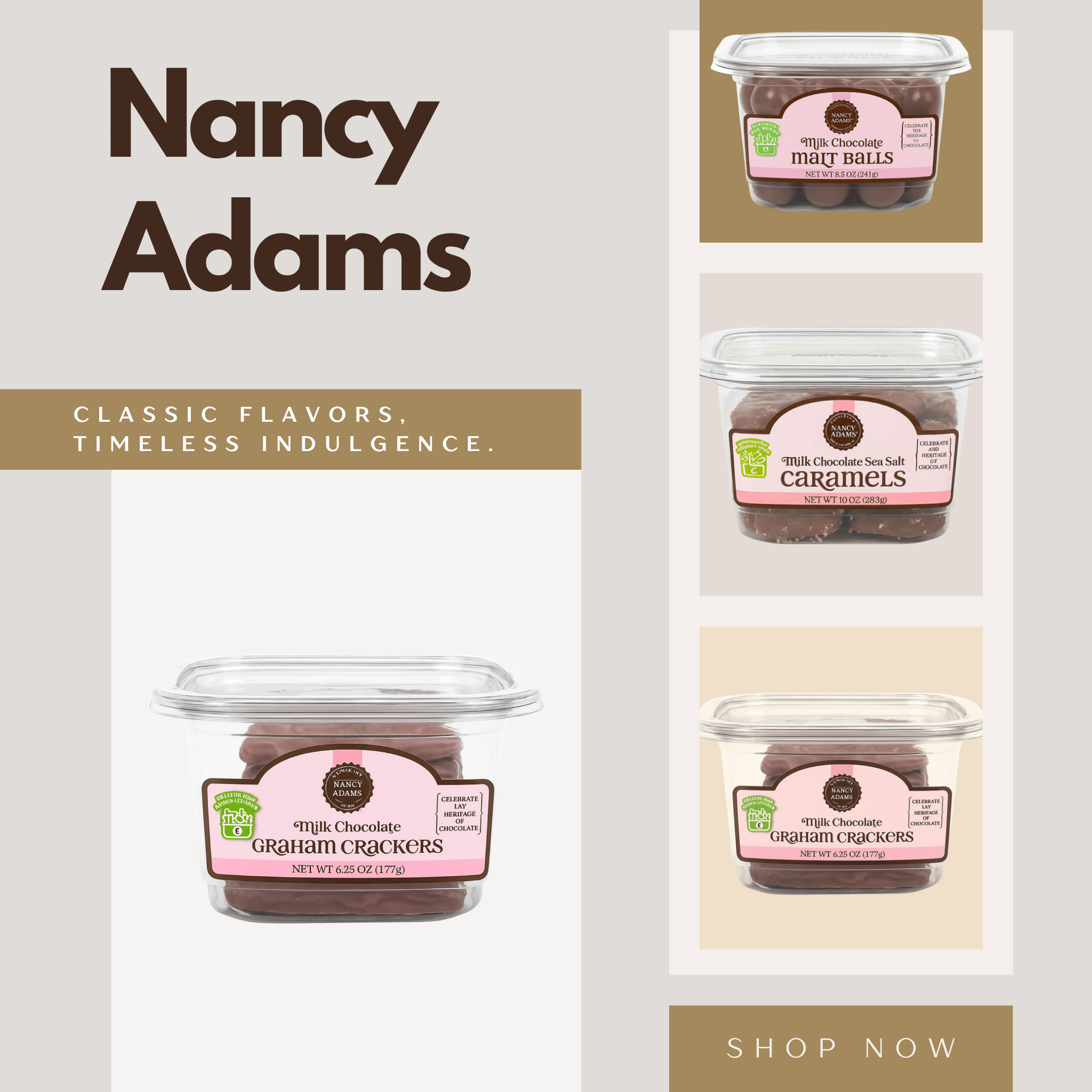 Nancy Adams Chocolate & Nut Mixes – Tree Treasures